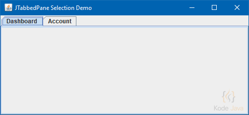 How do I detect tab selection changes in JTabbedPane? - Learn Java by Examples