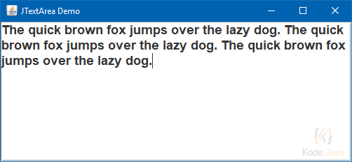 How Do I Wrap The Text Lines In Jtextarea Learn Java By Examples