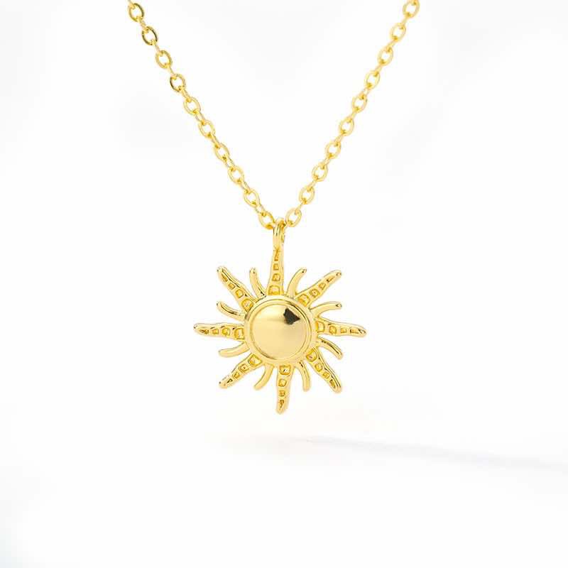 Colar Sol de aço inox - Kriolas Biju