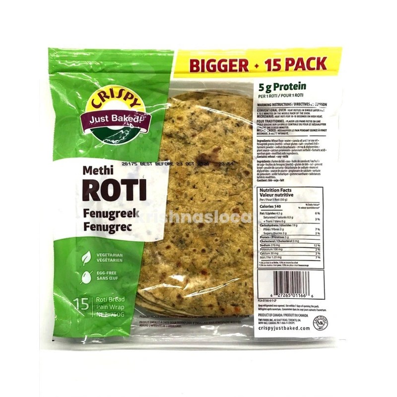 Crispy Methi Roti 750g^ - Asian Groceries Store