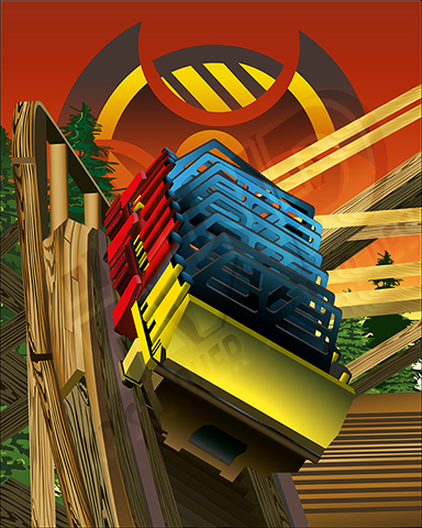 Roller Coaster Posters, Prints, Pop Culture Art - Kristopher Werner Designs