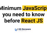 Minimum Javascript Before Starting React Js Ks Devware