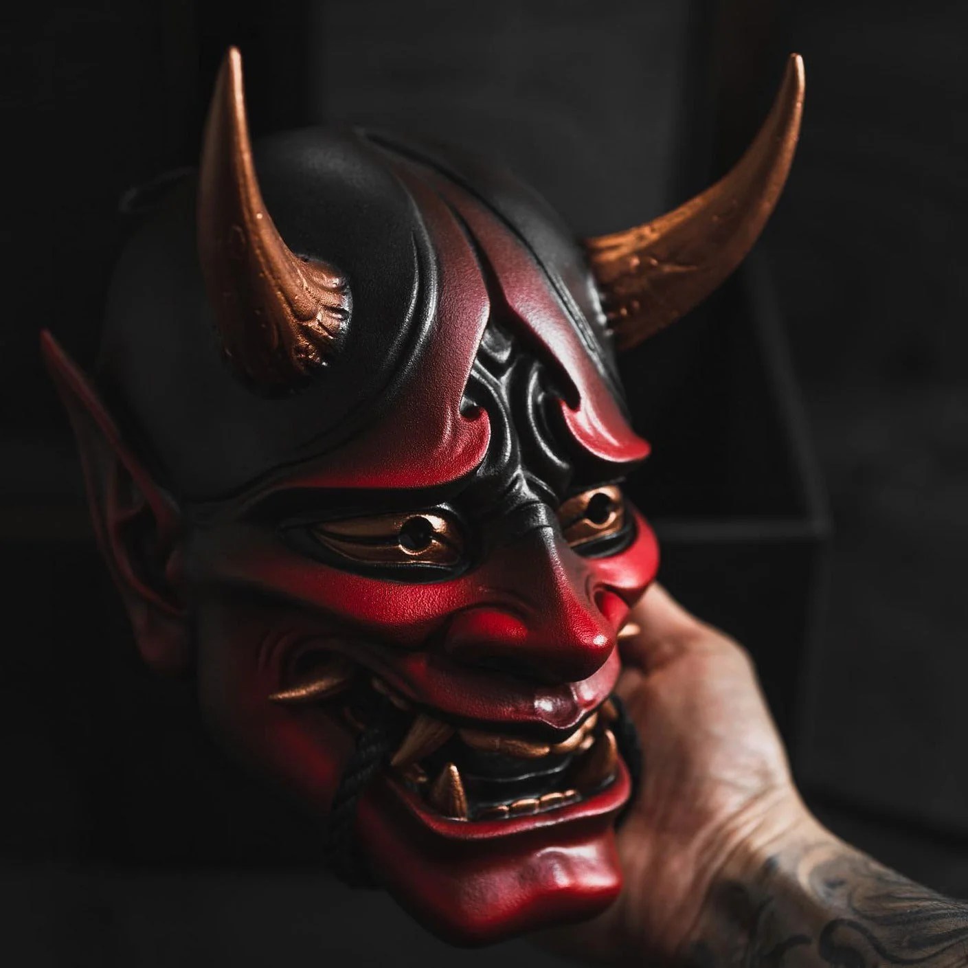 Handcrafted Hannya Mask Kurofade