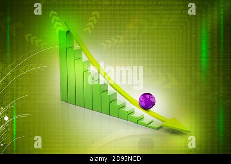 Graph Showing Decrease In Profits Stock Photo Alamy - High Resolution Light Backgrounds for Desktop
