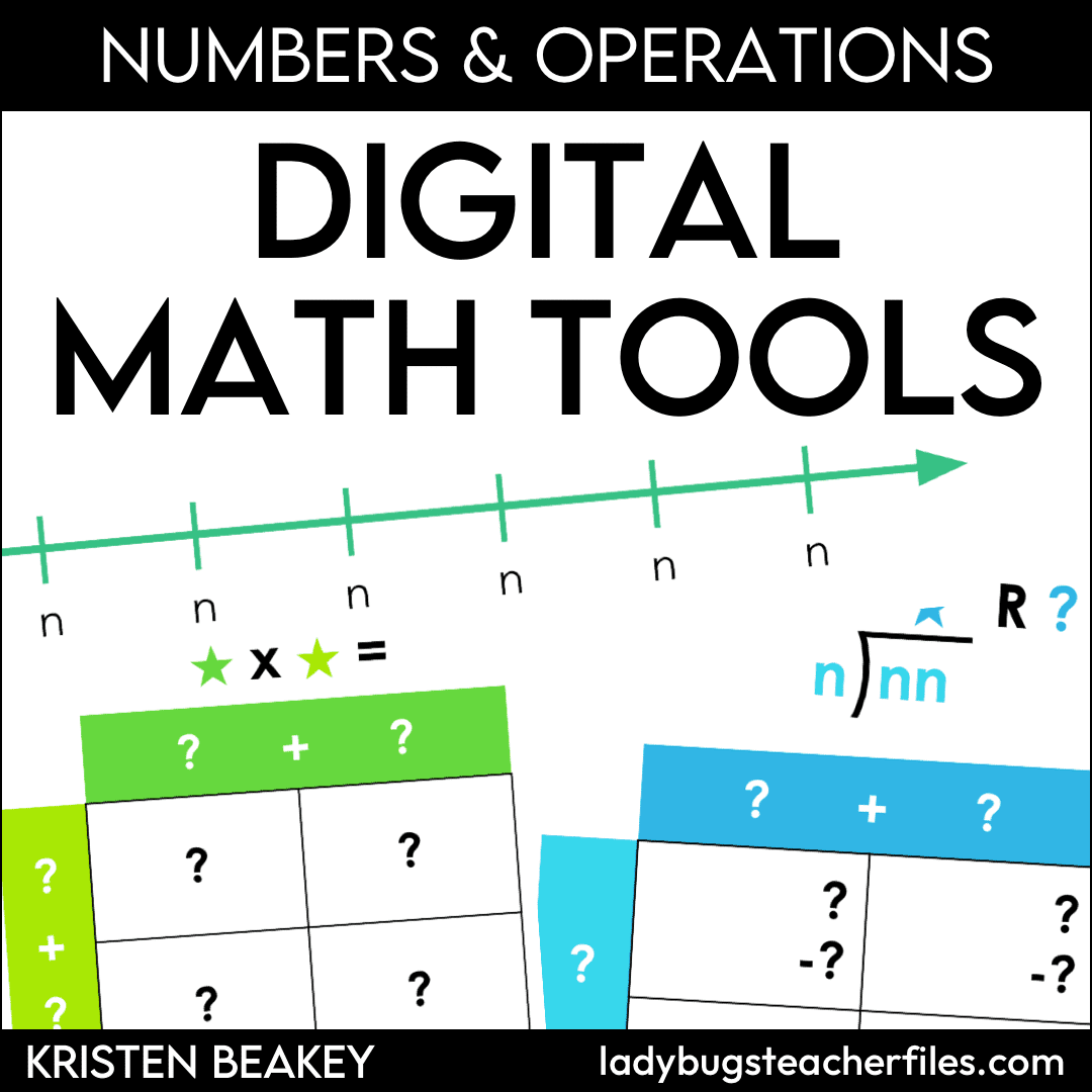 Digital Math Tools: Numbers and Operations | Ladybug's Teacher Files