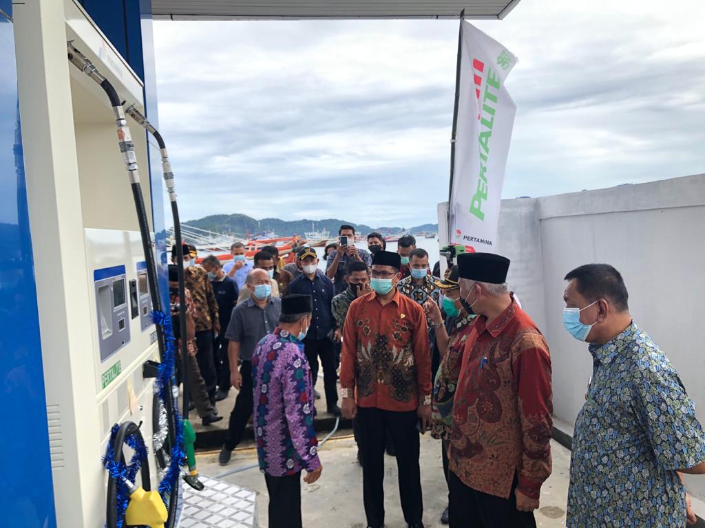 Pertamina Resmikan SPBU Nelayan di Pesisir Selatan