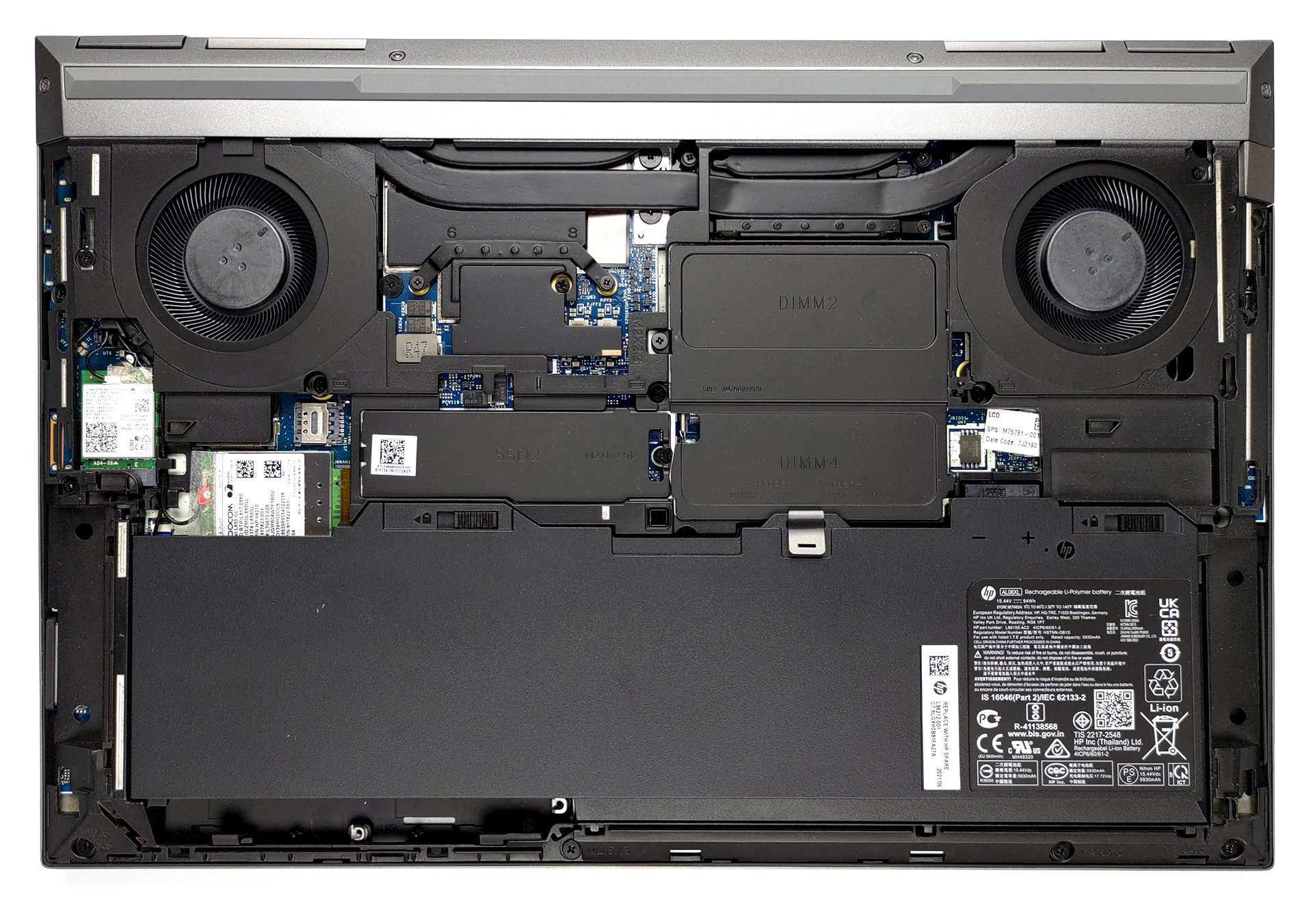 LaptopMedia » Inside HP ZBook Fury 15 G8 – disassembly and upgrade options
