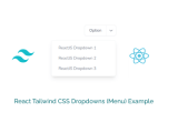 React Tailwind Css Dropdowns Menu Example Larainfo