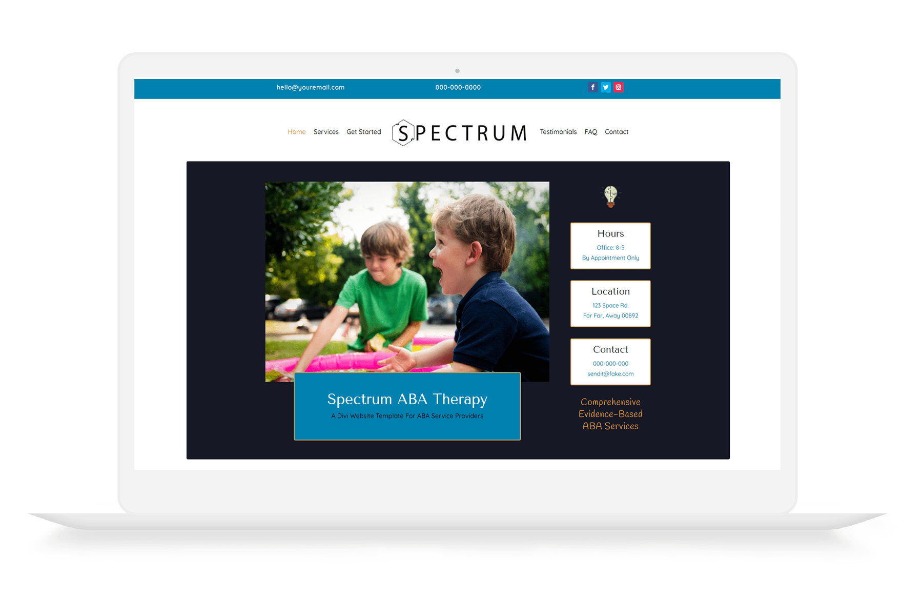 Spectrum Website Kit - Launched Creative Designs