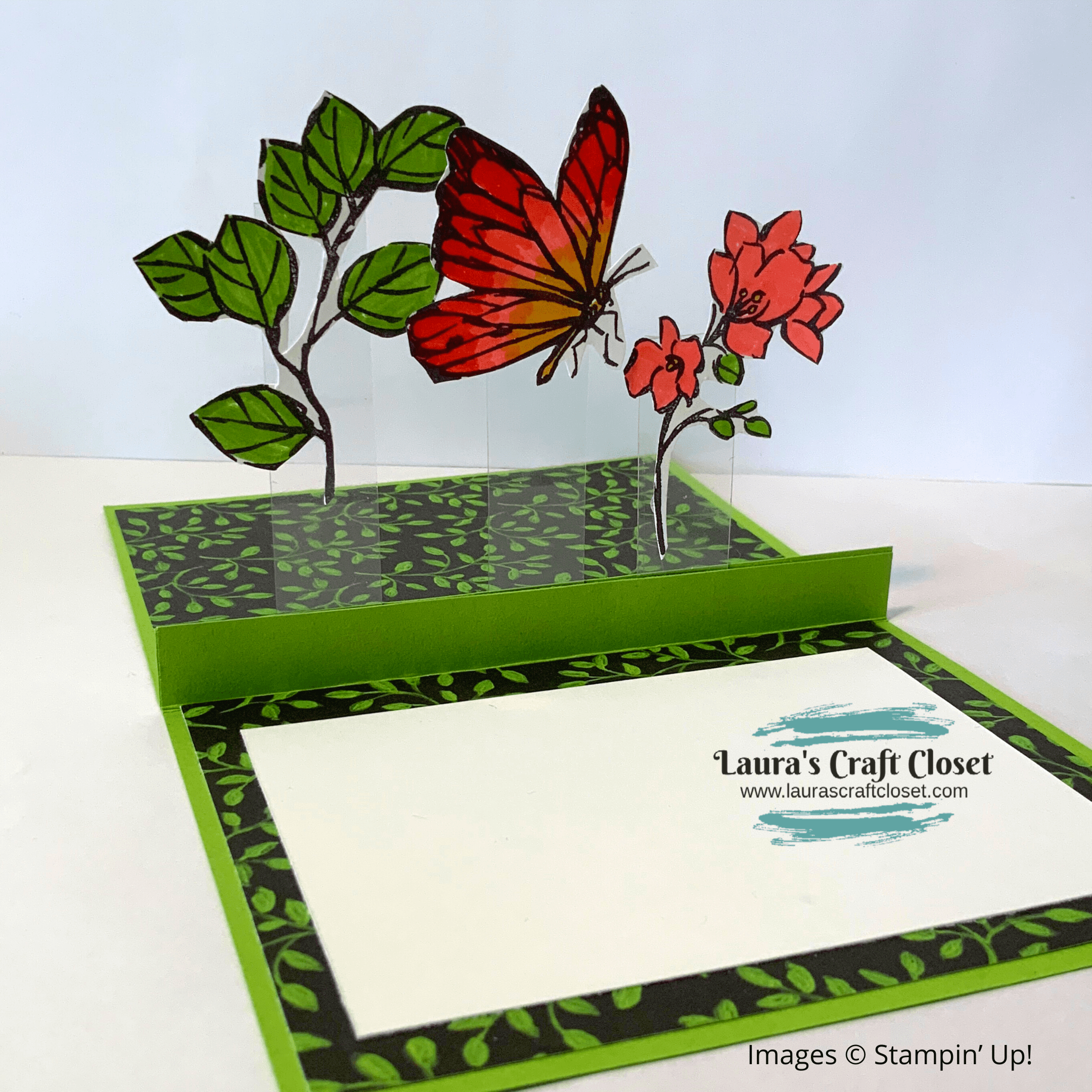 Flying Butterfly Pop Up Card • Laura’s Craft Closet
