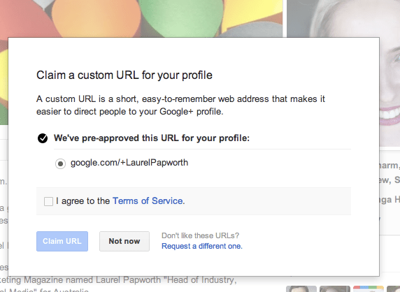 How To Add Custom URL to Google Plus G+ - Laurel Papworth, AI Is My ...