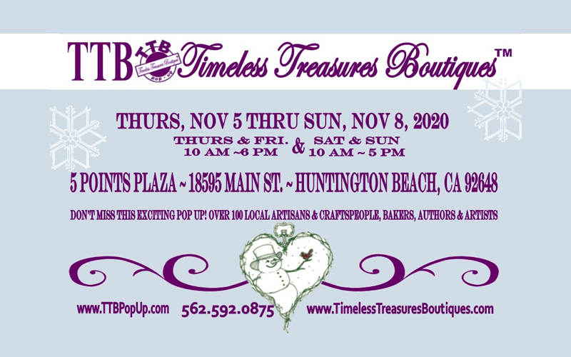 Timeless Treasures POP-UP Nov. 5th -8th ~ Wood Models Kits you Build