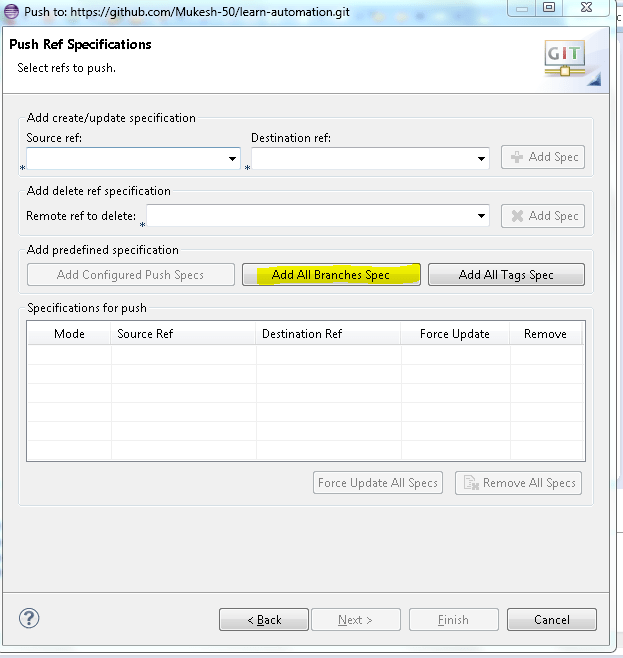 Github Integration Eclipse with Selenium