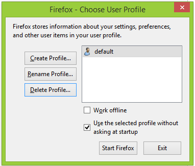 Step for Default Firefox Profile in Selenium or default session
