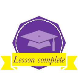 Lesson Complete Sticker | K. M. Wade Learning Centre