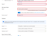 Tutorial Deploy A Python Django Web App With Postgresql Azure App