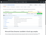 Get Data Streamer Uwp App Samples Excel Data Streamer Microsoft Learn
