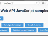 Web Api Data Operations Samples Client Side Javascript Code Samples