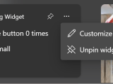 Implement A Widget Provider In A C Windows App Windows Apps