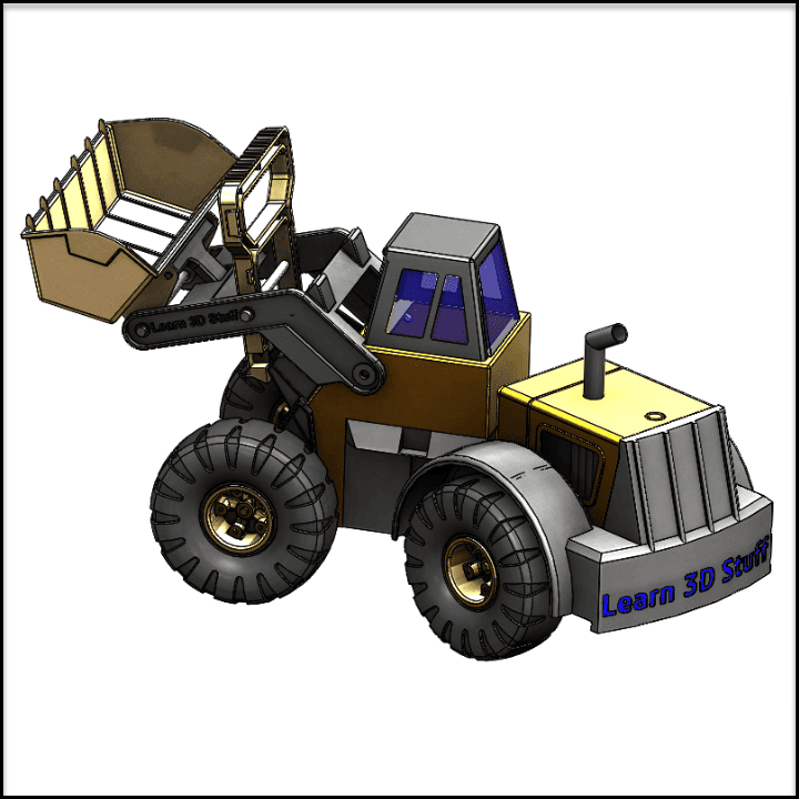 Tonka 952 Front Loader Bulldozer | Complete CAD Files Package – Step ...