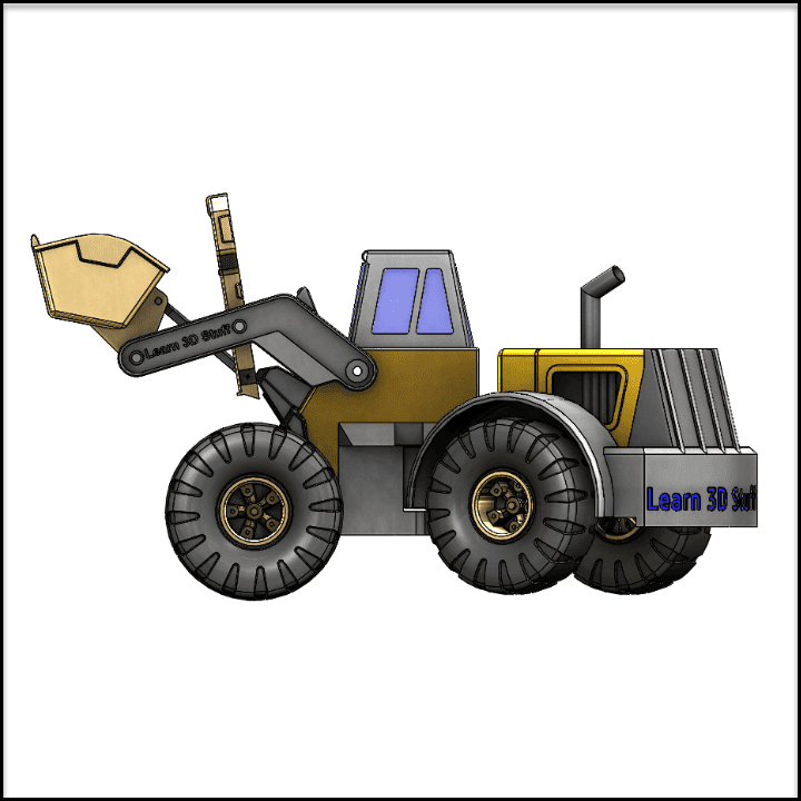 Tonka 952 Front Loader Bulldozer | Complete CAD Files Package – Step ...
