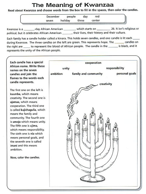 unit 3: The meaning of Kwanzaa | Each Festival Celebration increases ...