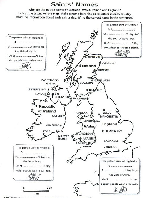 unit 6: The Patron Saints in Great Britain | Each Festival Celebration ...