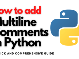 How To Add Multiline Comments In Python Learn Coding Fast