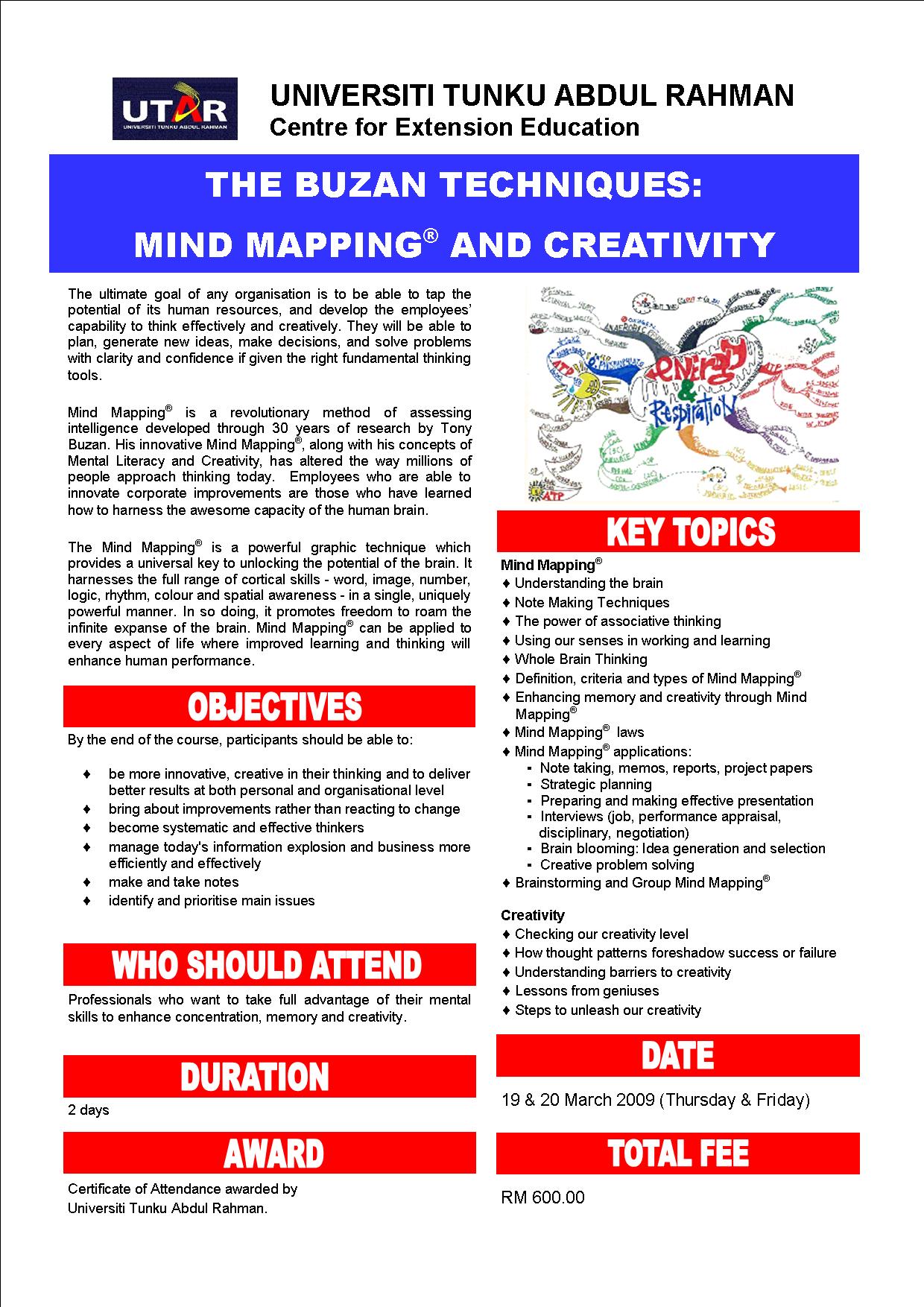 The Buzan Techniques – Mind Mapping And Creativity | Learning Directory