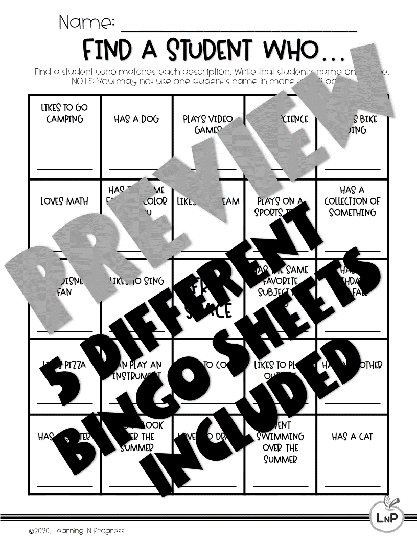 5 First Week of School Activities Your Upper Graders Will Love ...