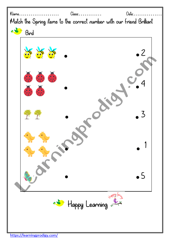 6 Best Spring Theme Math Worksheets for Kids|Preschooler Math Worksheet ...