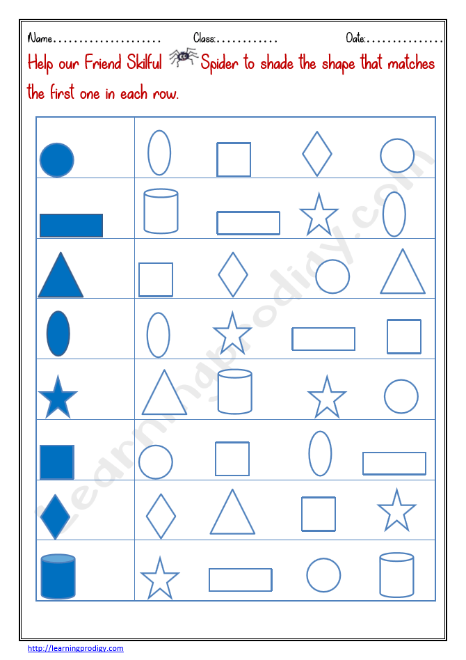 Maths Shapes - LearningProdigy