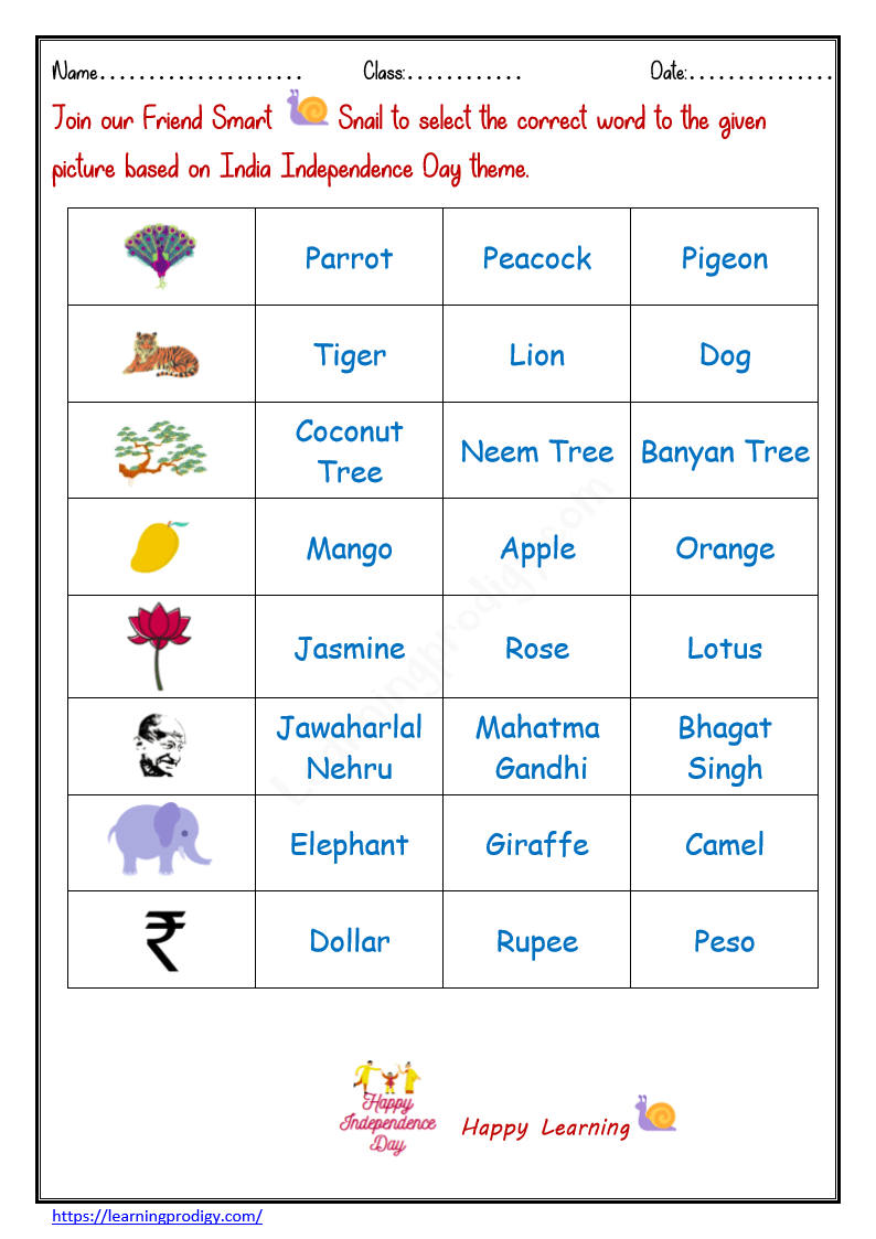 15th August India Independence Day Worksheets| Free Printable India ...