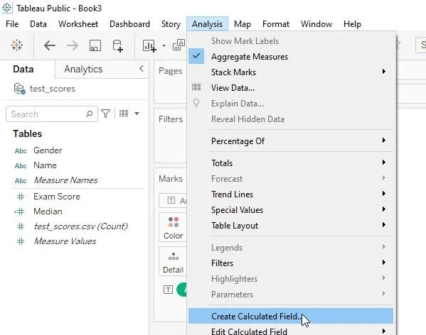 How do you find the Median in Tableau
