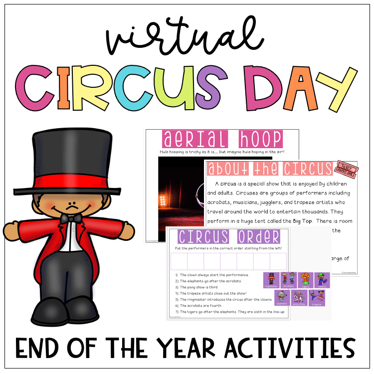 Circus Themed End of the Year Activities – Learning With Lexie