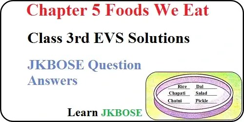 Foods We Eat Class 3rd EVS Question Answers - Learn JKBOSE