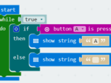 Microsoft Basic While Loop Buttons Microbit