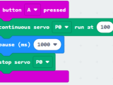 Continuous Servo Code Microbit