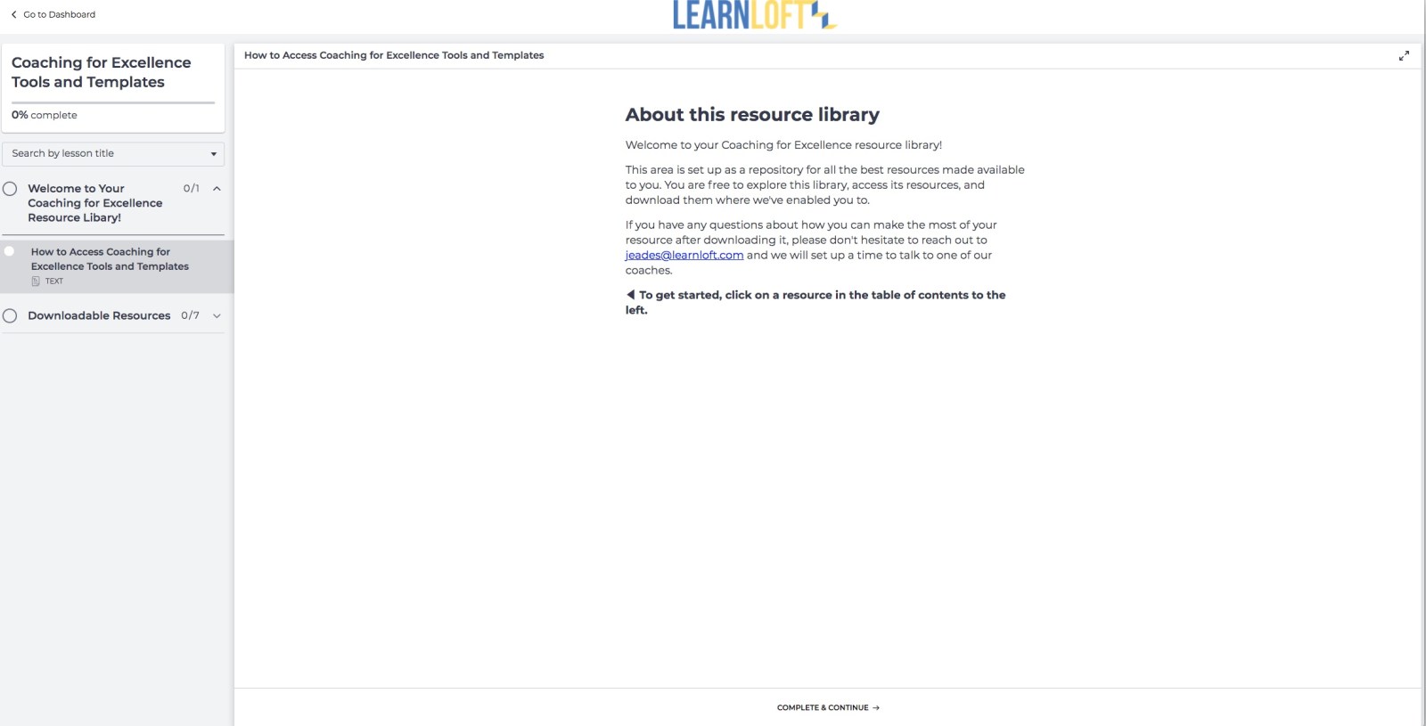 Coaching For Excellence Program Learnloft