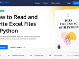 Python Course Of The Month How To Read And Write Excel Files In