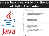 Java Program To Find The Sum Of Digits Of A Number Step By Step