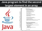 Java Program To Find The Second Largest Element In An Array Learn