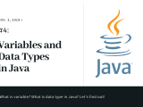 Learn Java From Scratch Variables And Data Types In Java
