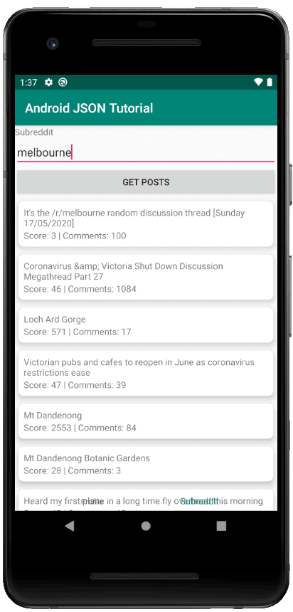 Android JSON Tutorial – Learn to Droid