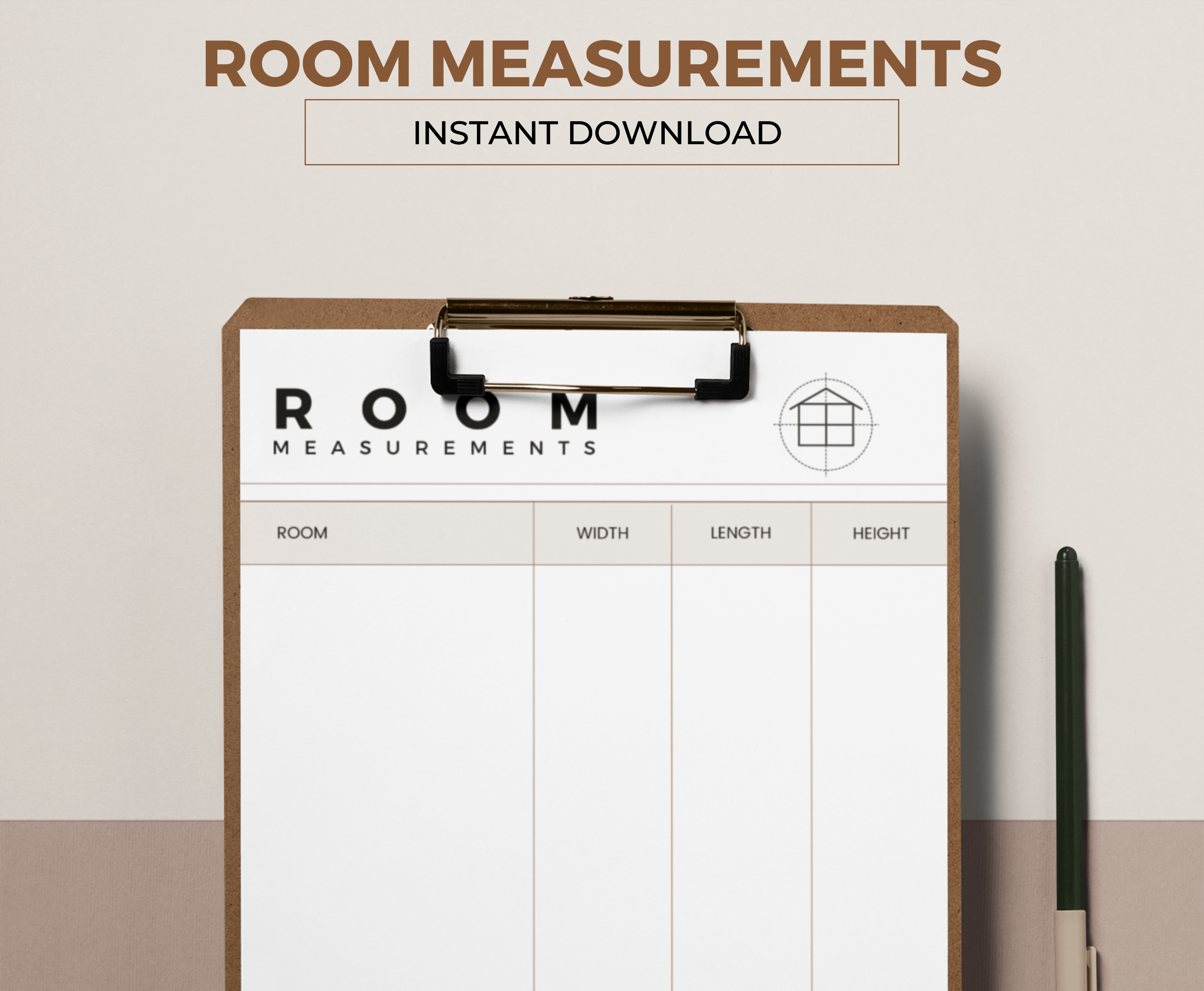 Room Measurement Sheets - LEAVING HOME