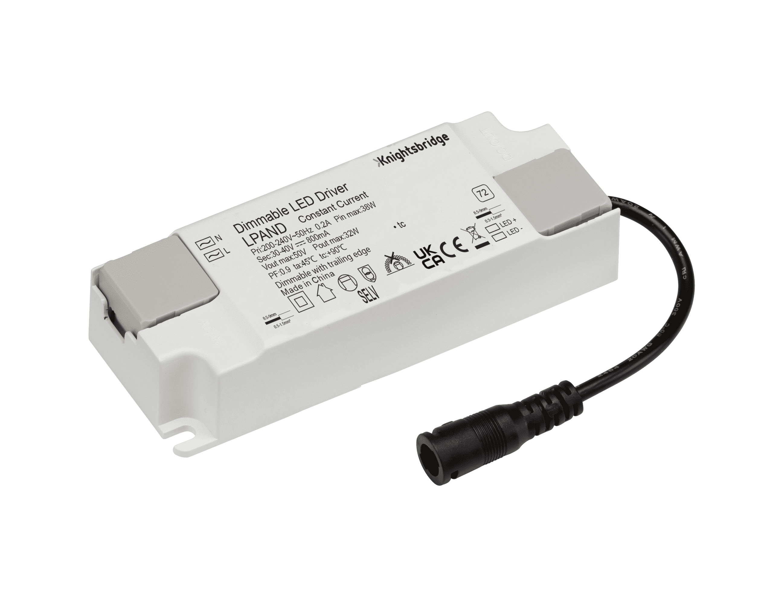 IP20 32W Constant current LED Driver - LED Switchover UK
