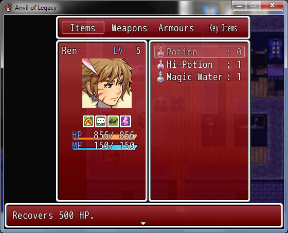 [RGSS3] 1-Man Custom Menu | :: Legacy's Scripts