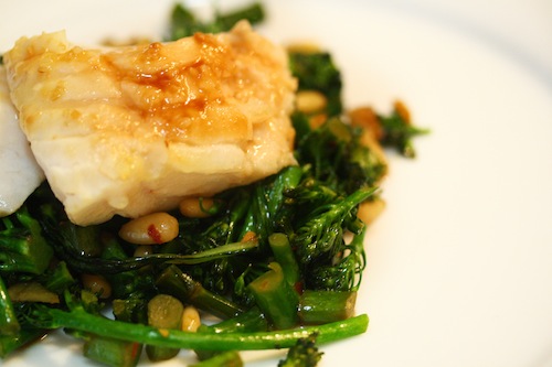 Miso-Glazed Cod - Lemon Stripes