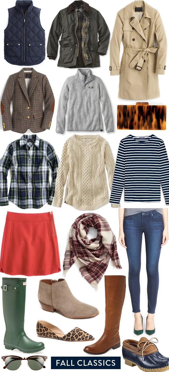 Build a classic fall capsule collection