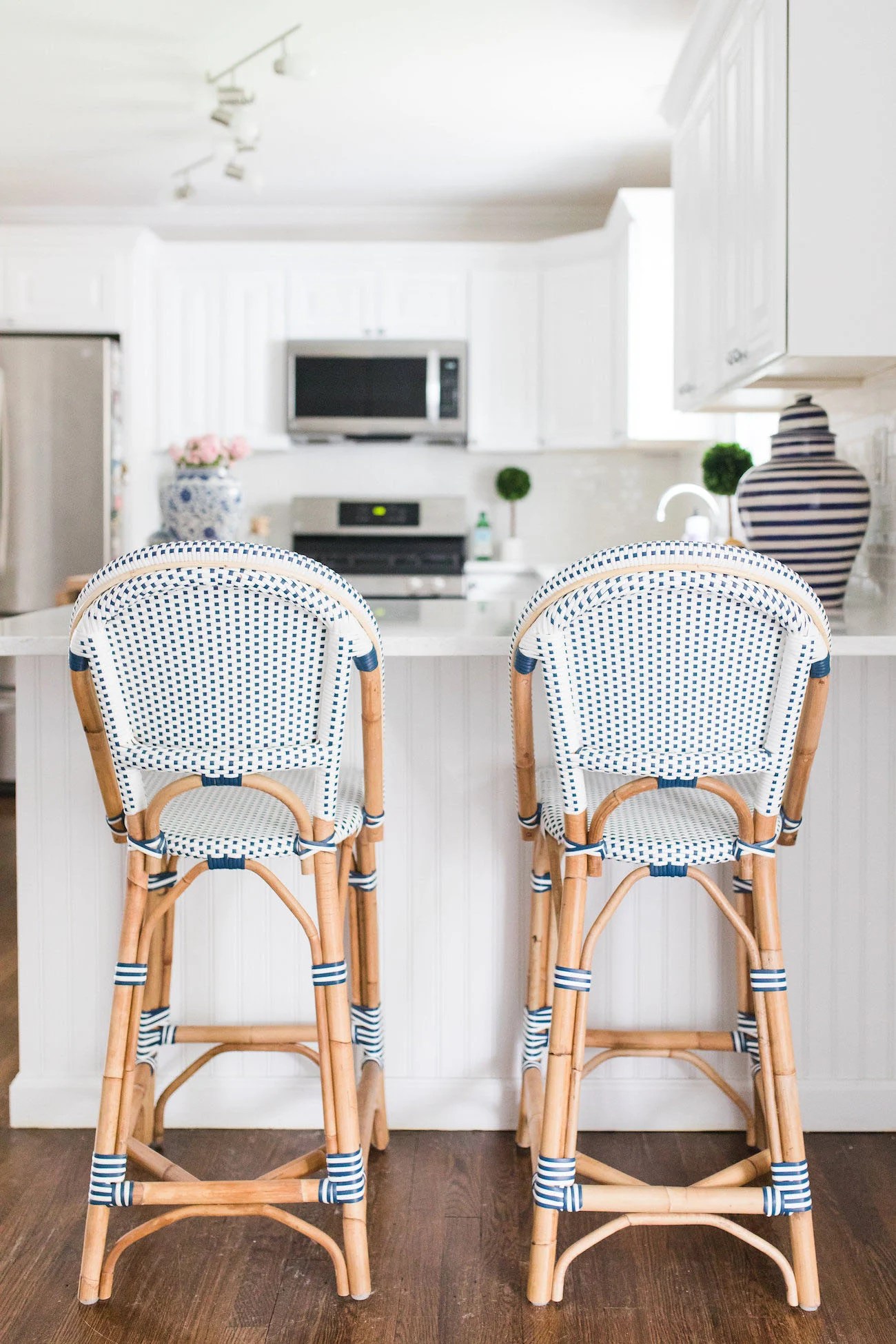 The Most Classic Counter Stools - Lemon Stripes